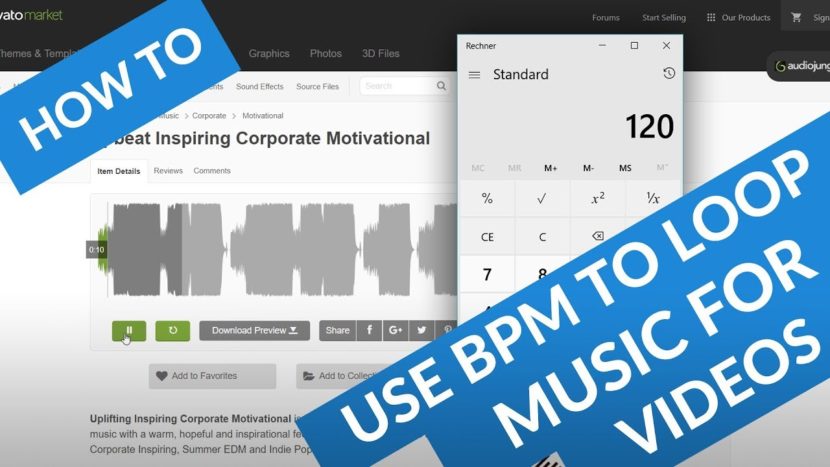 How to use the BPM Tempo to loop and extend Music for Videos – Jan Baumann
